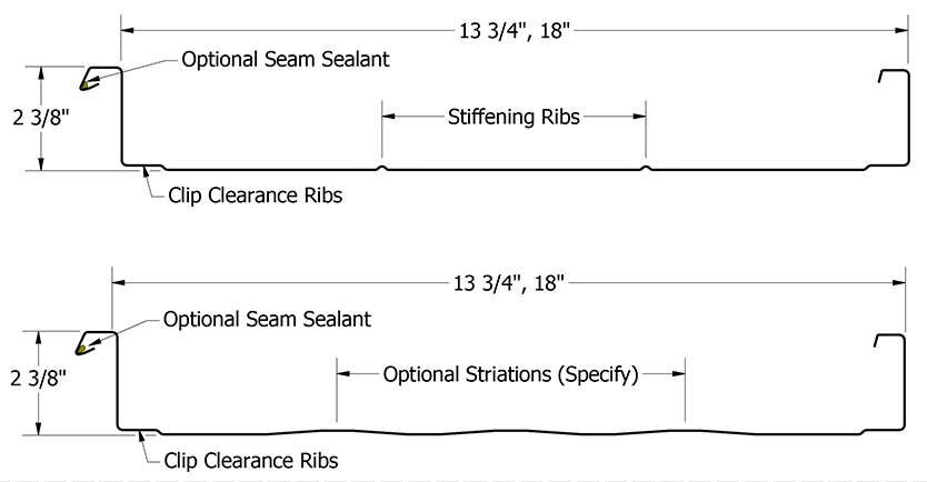 2 3/8" Field-Lok | Mechanically Seamed | ATAS International, Inc.