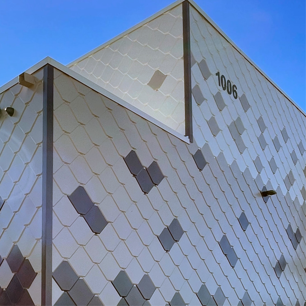 Diamond Pattern Metal Siding